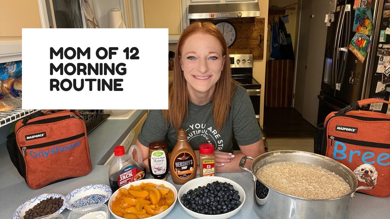 MOM OF 12 MORNING ROUTINE - YouTube