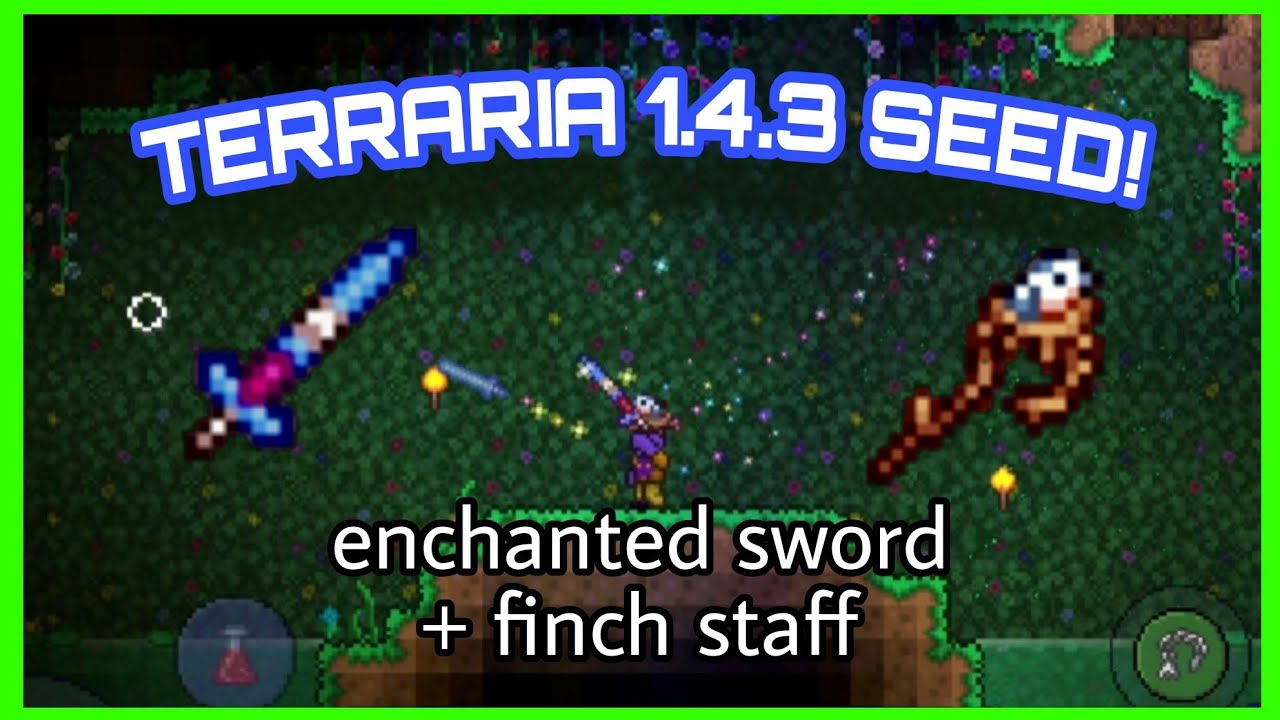 TERRARIA 1.4.3 Enchanted Sword SEED! - YouTube