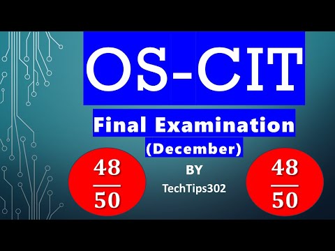 OS-CIT Main Examination | 48/50 - YouTube
