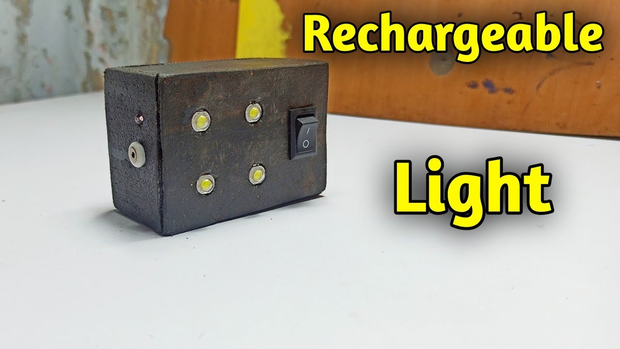 how to make Powerfull light at home | Mini Emergency Light - YouTube