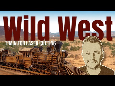 Wild West Train set ShopCreativeVector.com Projects for laser cutting ...