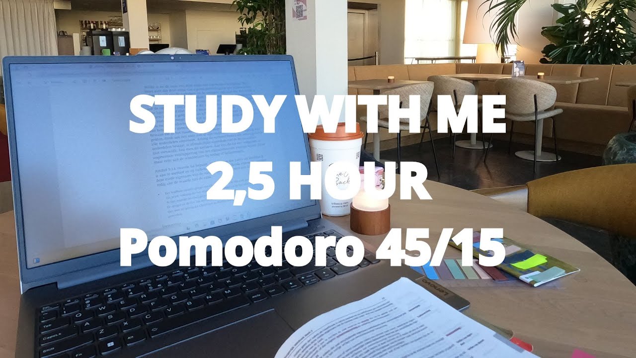 LIVE - 2.5 HOUR - Study with me - ⋆˚ 𓍝 ｡⋆ - Pomodoro 45/15 - no music ...