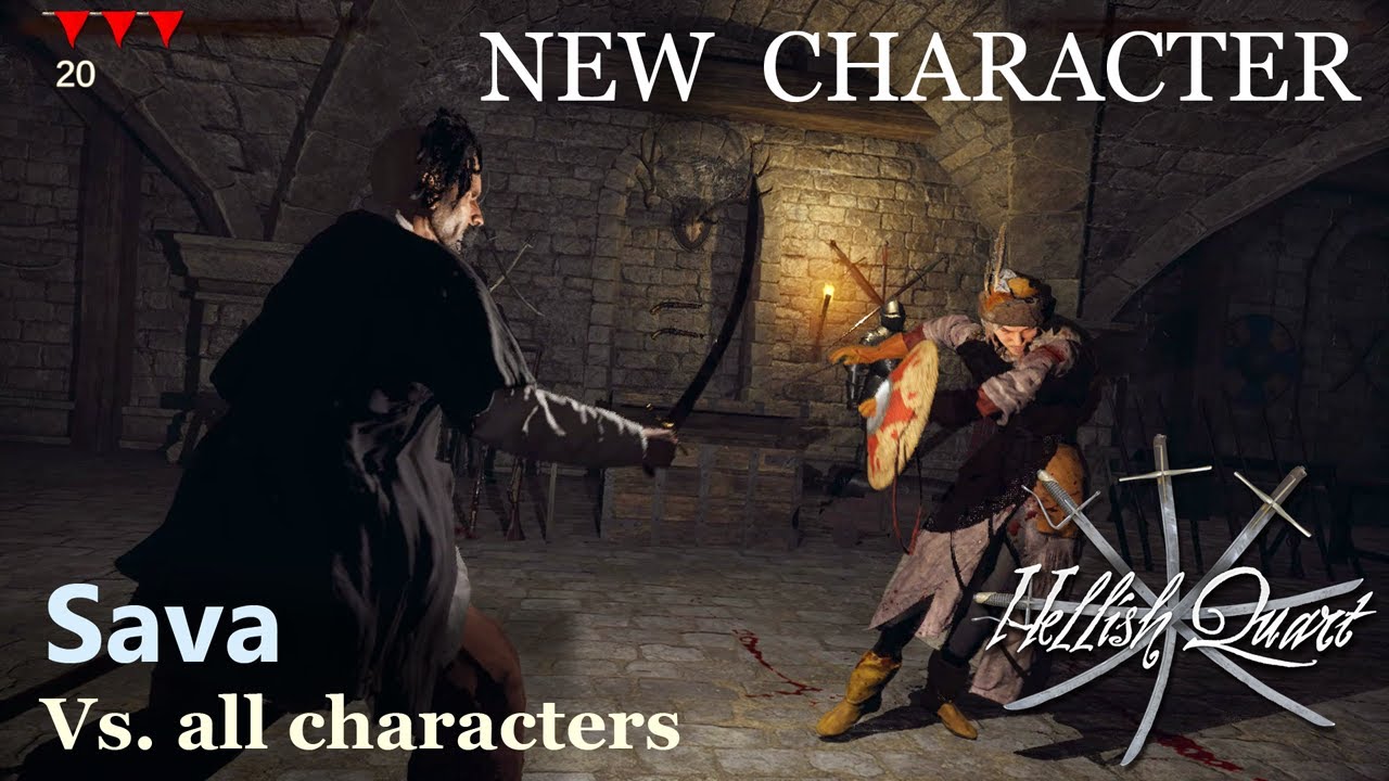 Hellish Quart | Sword fighting game | New Character Sava - YouTube