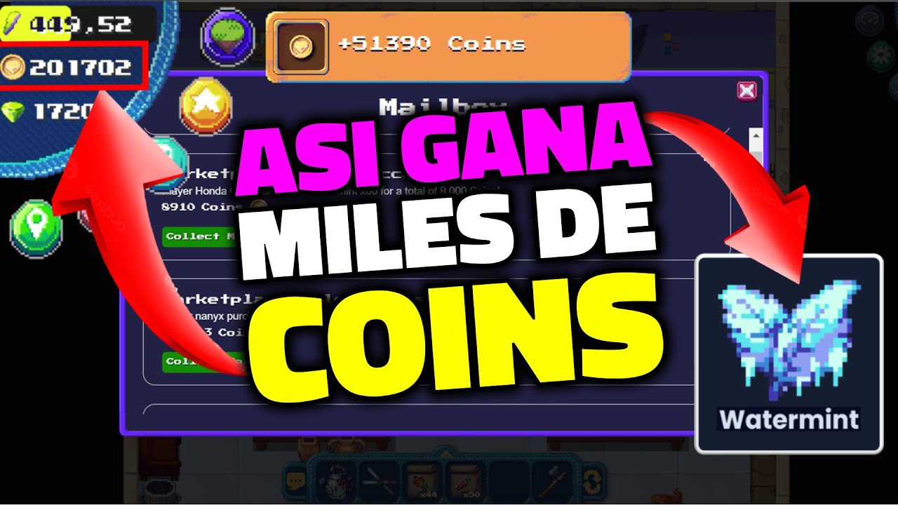 💥#PIXELS Estrategia para ganar MILES DE COINS con los Watermint😱 (TE LO ...