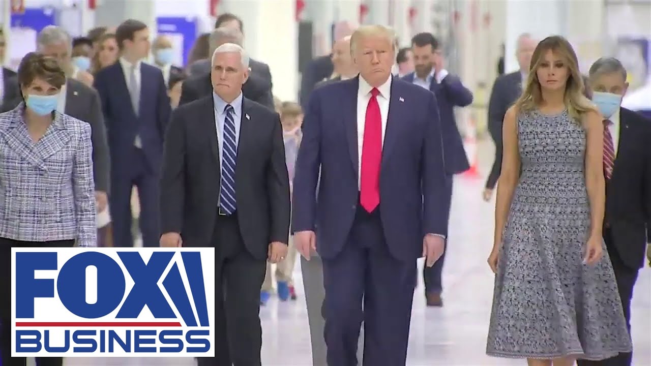 Trump, FLOTUS tour NASA facilities ahead of SpaceX / Falcon 9 rocket ...