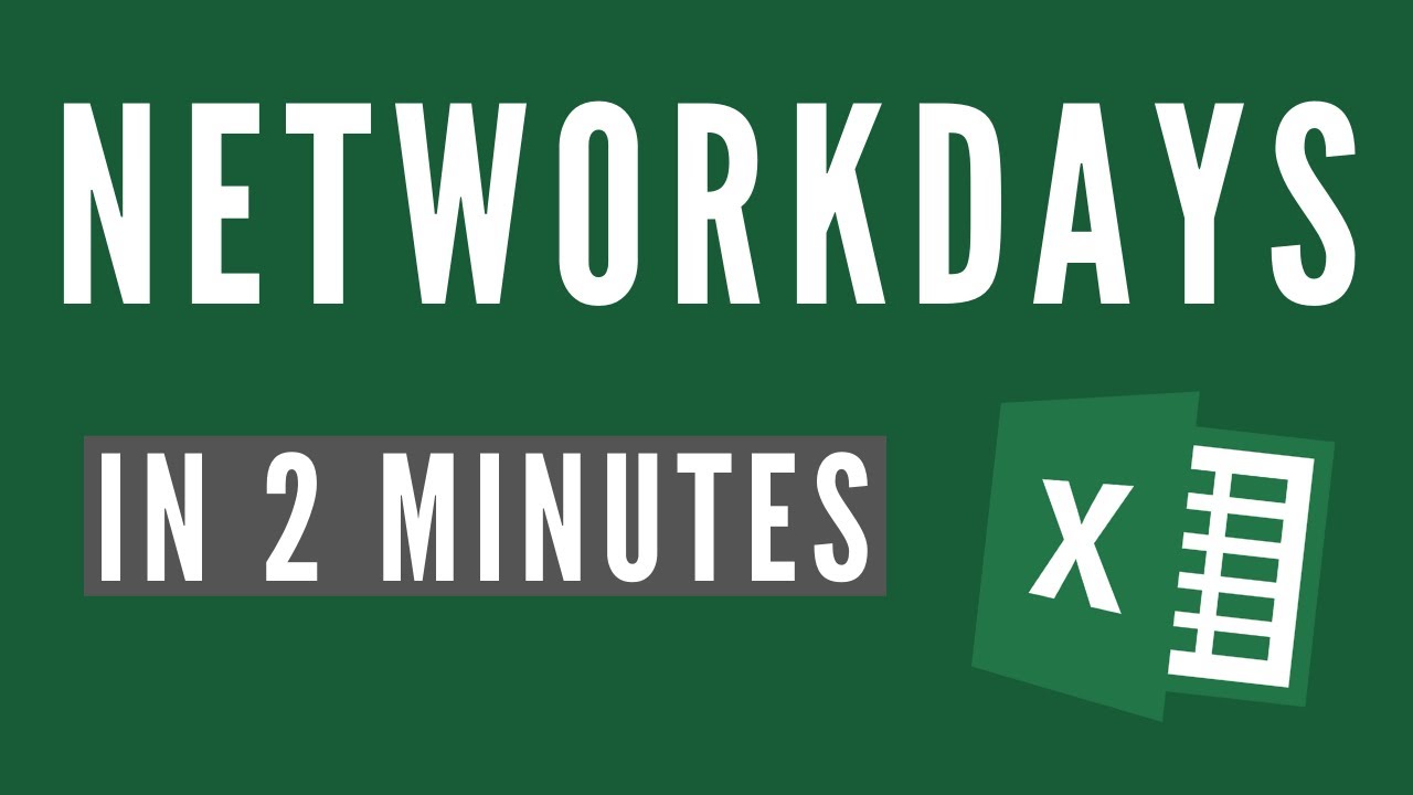How To Use The NETWORKDAYS Function In Excel YouTube how-to-use-the-networkdays-function-in-excel-youtube