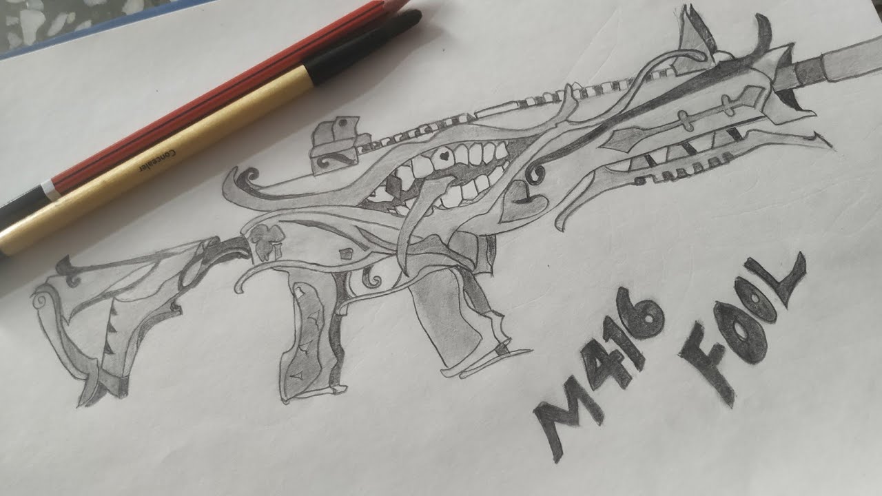 Drawing of ⚡ M416 FOOL ⚡ - YouTube