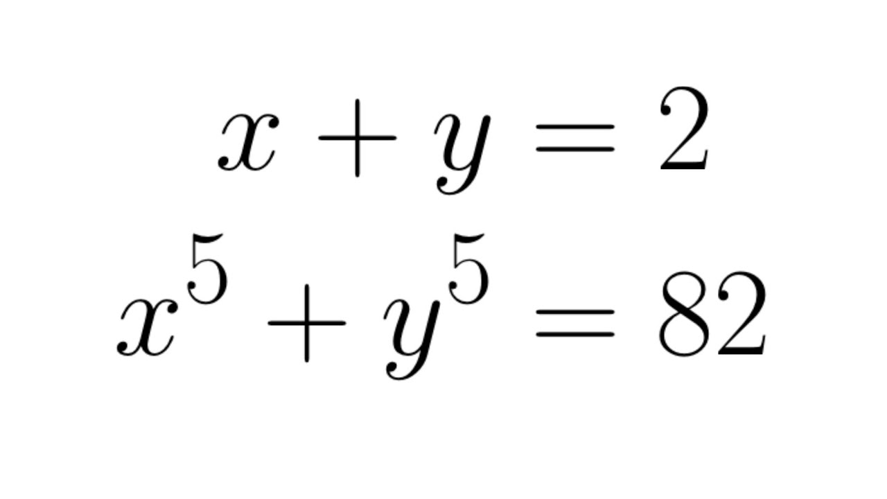 Solving This System of Equations in 2 Ways | Harvard-MIT Mathematics ...