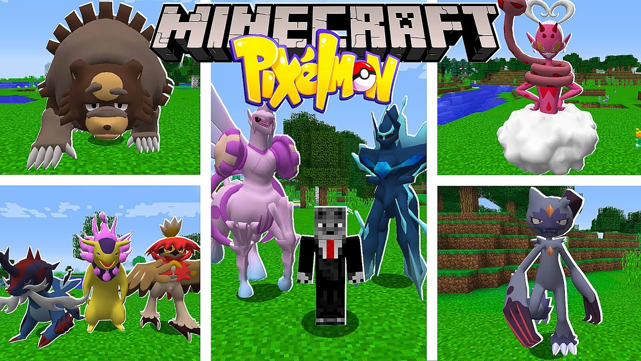 Minecraft : Pixelmon S #1 - ATUALIZOU! OS NOVOS POKEMON DIALGA E PALKIA ...