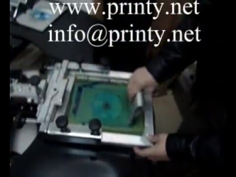 CD manual 1~5 color screen printer with uv curing system,CD multi-color ...