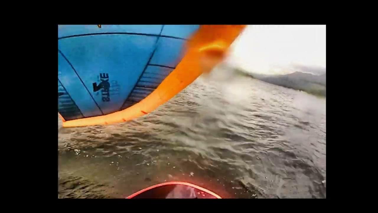Winging it - Learning to wing foil Session 44 - music on the water - YouTube