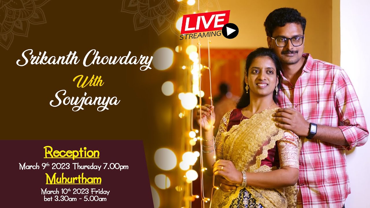Srikanth Chowdary Weds Sowjanya | Usha Kiran Studio - YouTube