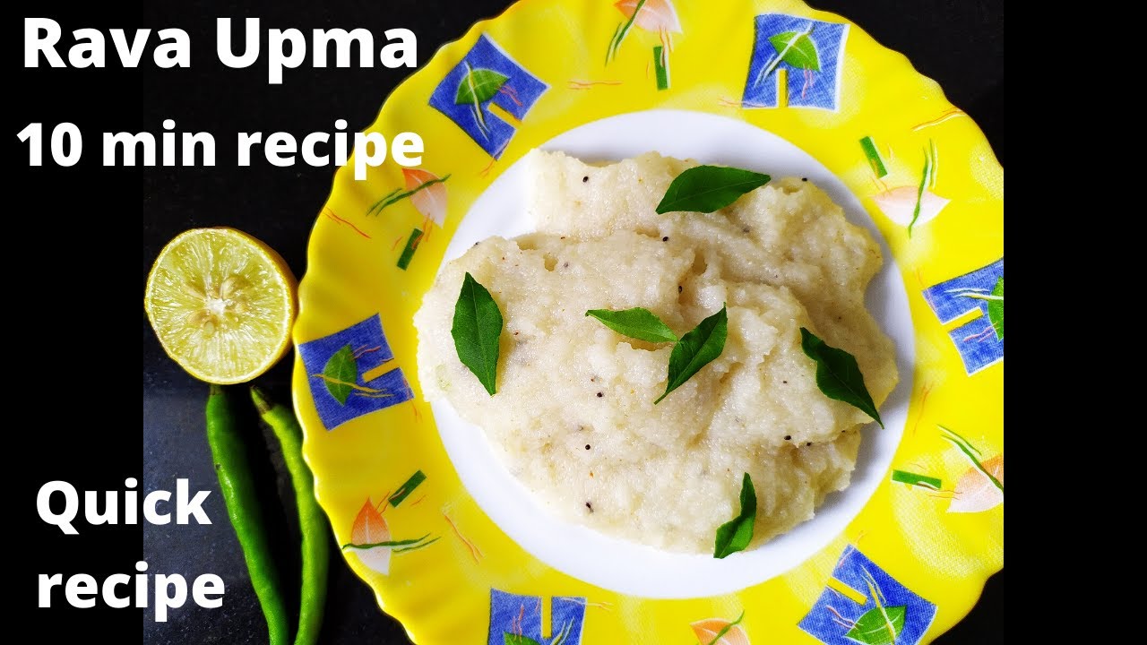 UPMA Recipe Jhatpat Nasta Jaldi Banne Wala Breakfast Rava Sooji Bread ...