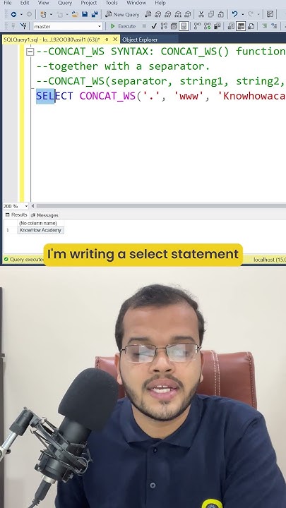 SQL Server Concatenating Multiple Strings Using concat_WS Function - YouTube