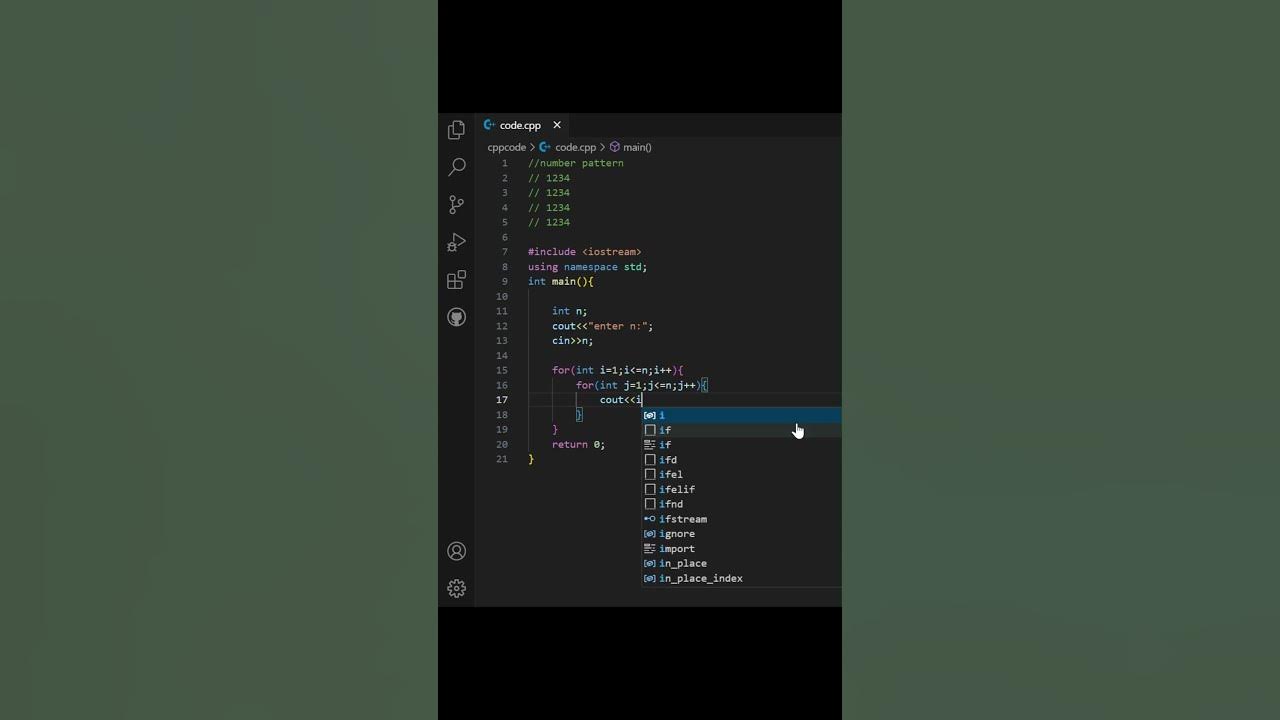 C++ Number Patterns Examples | day 11 ... radhe radhe 🩵 - YouTube