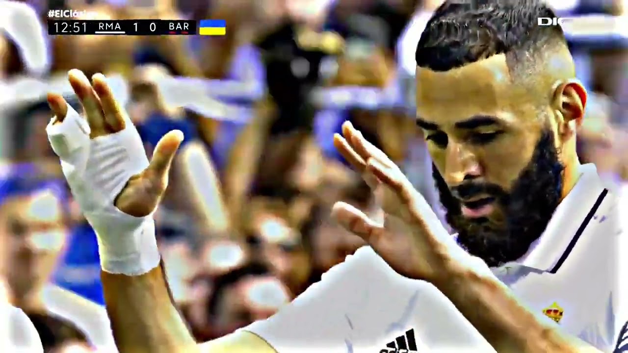 Karim Benzema Celebration Vs Barcelona || 4K Benzema Free Clips || Clip ...