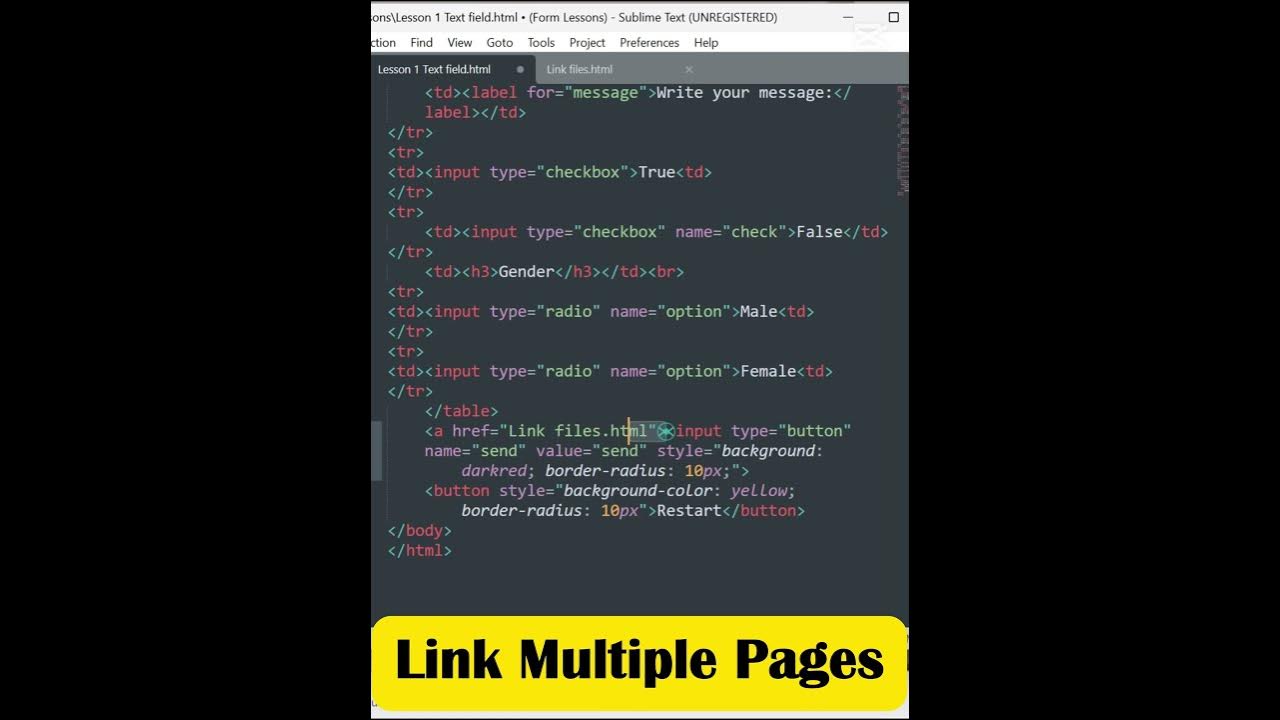 Watch This Before You Create Professional HTML & CSS Website| How To Link Webpages| For ...