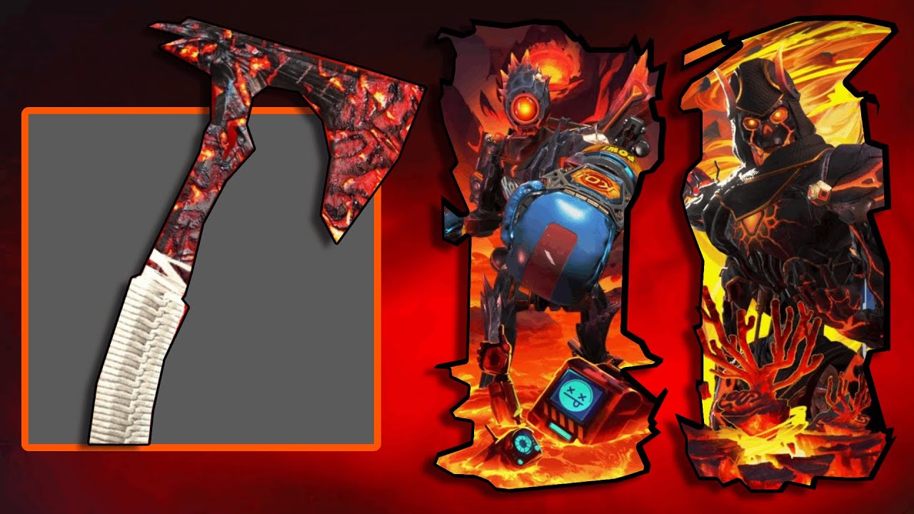 New Bloodhound Lava Axe Heirloom Recolour Molten Mayhen Collection ...