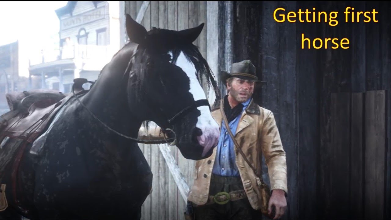 Red Dead Redemption II: Getting first horse - YouTube
