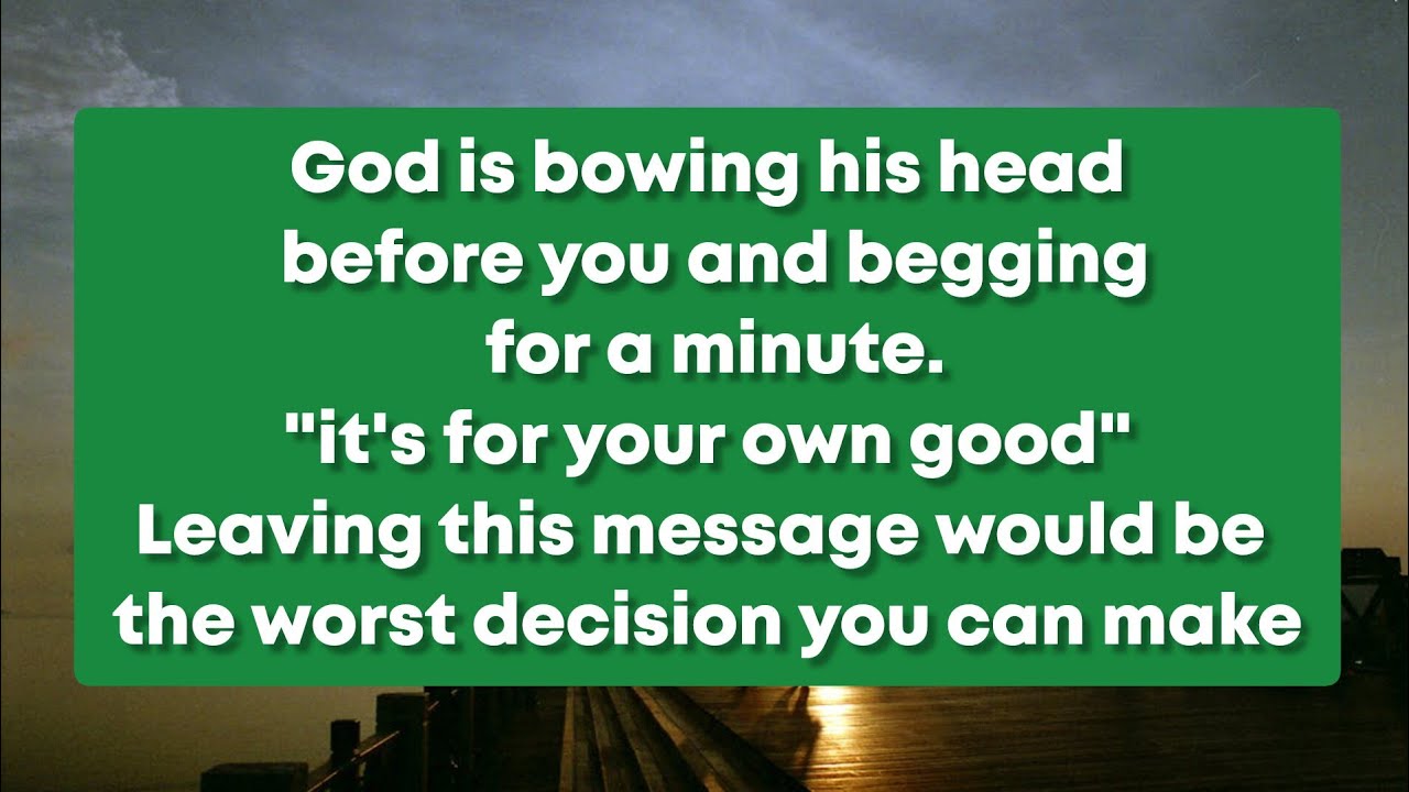 God's Message For You Today, God is blowing his head before you and ...