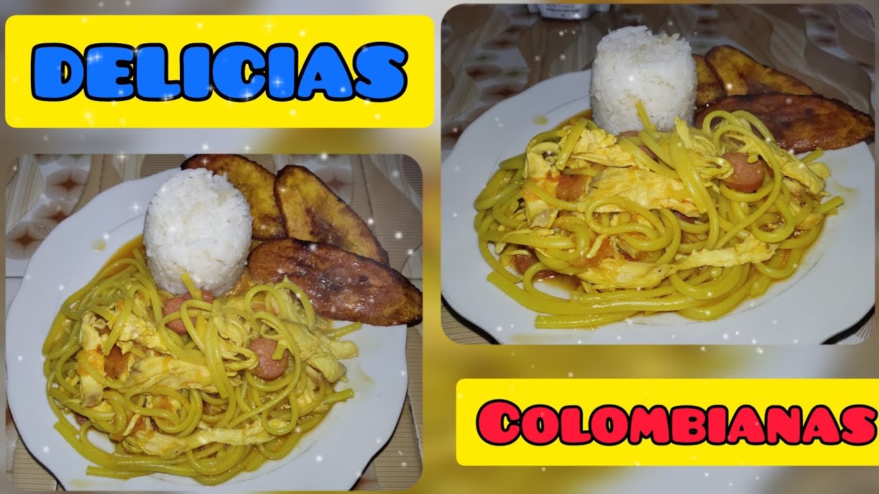 Pasta con pollo - Delicias colombianas - YouTube