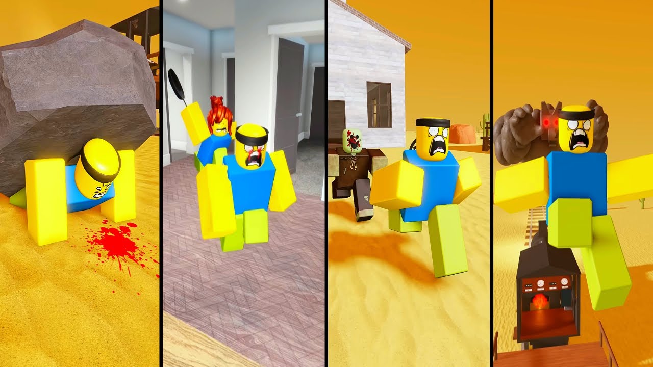 Roblox When Noob carries a rock ☠️ PT6 - Roblox Dead Rails - YouTube