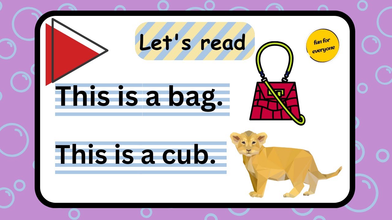 English reading for kids | Learn to read | English reading practice ...