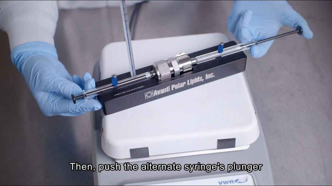 Mini-Extruderの使い方②【リポソーム作製】 - YouTube