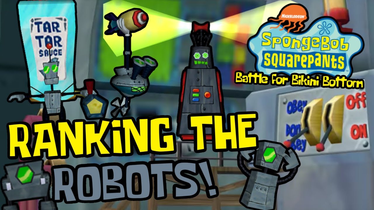 Ranking the Robots from Battle for Bikini Bottom- ZakPak - YouTube