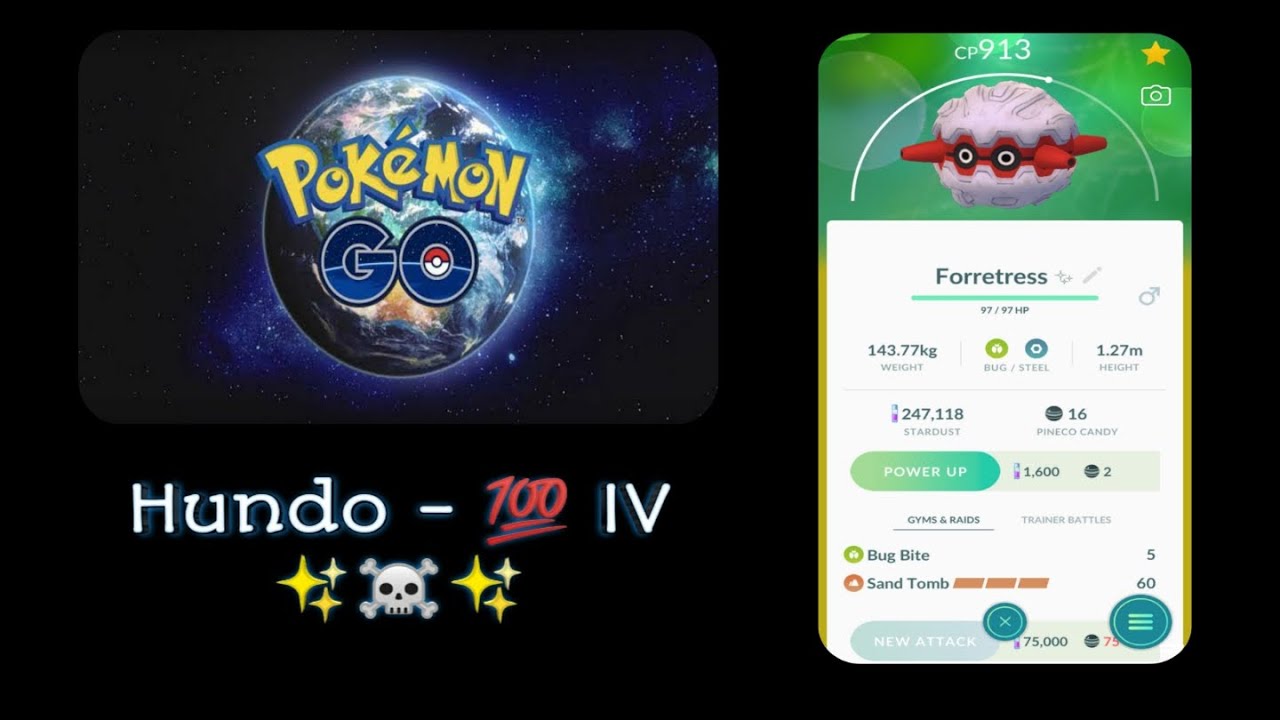 Pineco Evolution | Evolving Pineco to Forretress | Perfect IV - Hundo ...