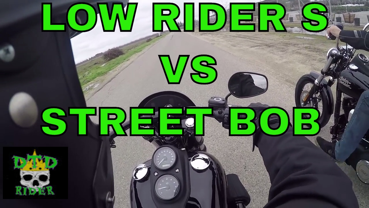Harley Davidson Low Rider S & Street bob test rides - YouTube