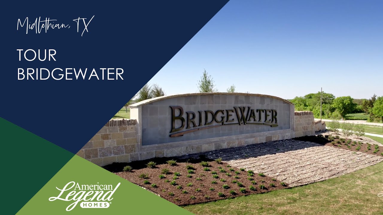 BridgeWater - Midlothian, TX 76065 - American Legend Homes - YouTube