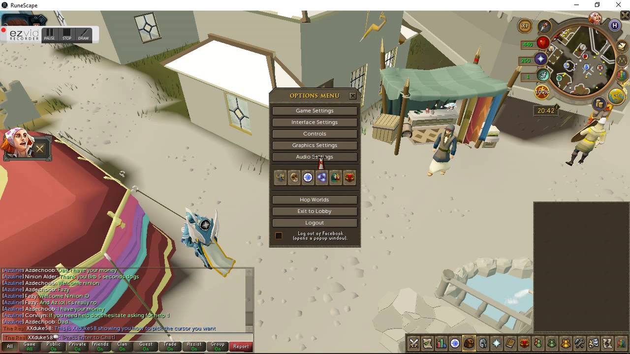 how to change cursors on runescape - YouTube