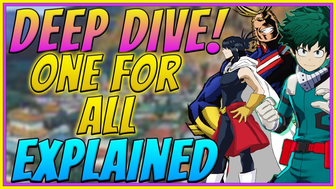 Deep Dive: One For All and its history | Anime Deep Dive | We The ...