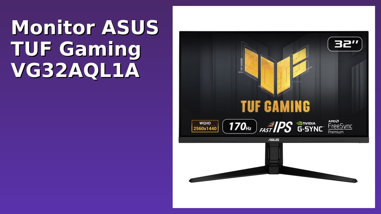 RECENSIONE (2025) : Monitor ASUS TUF Gaming VG32AQL1A. DETTAGLI ...