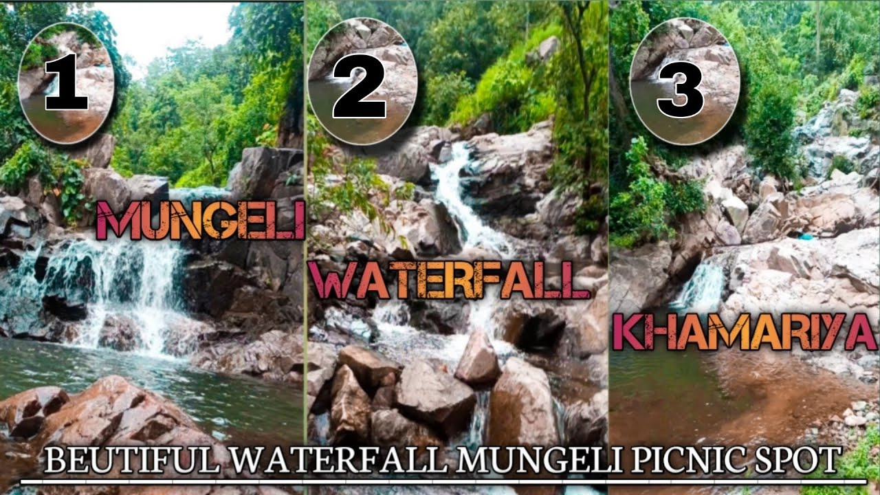 Mungeli Waterfall || Khamaria || Three Waterfalls In One Place - YouTube