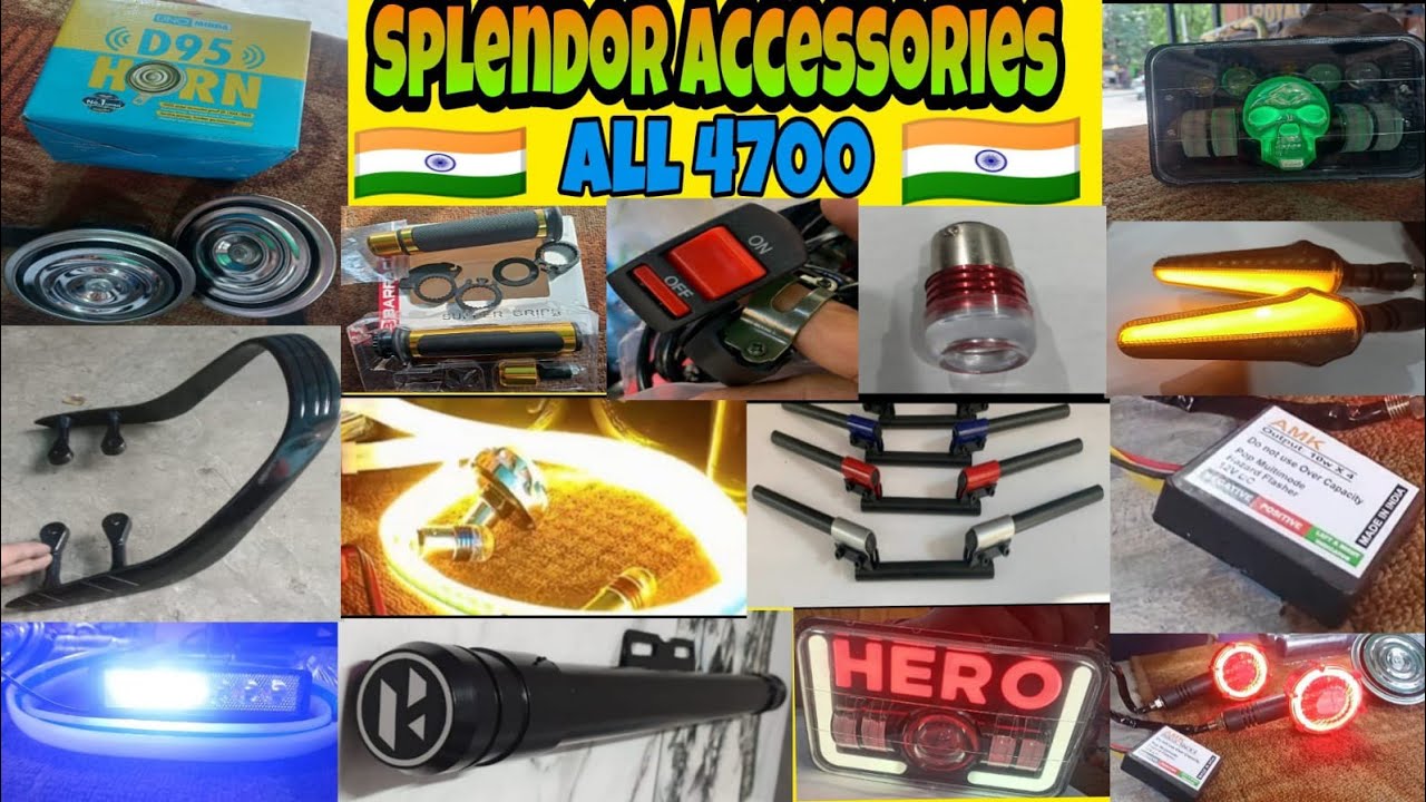 Splendor Accessories Good Price||🇮🇳🇮🇳15 August Independence Day Offer ...