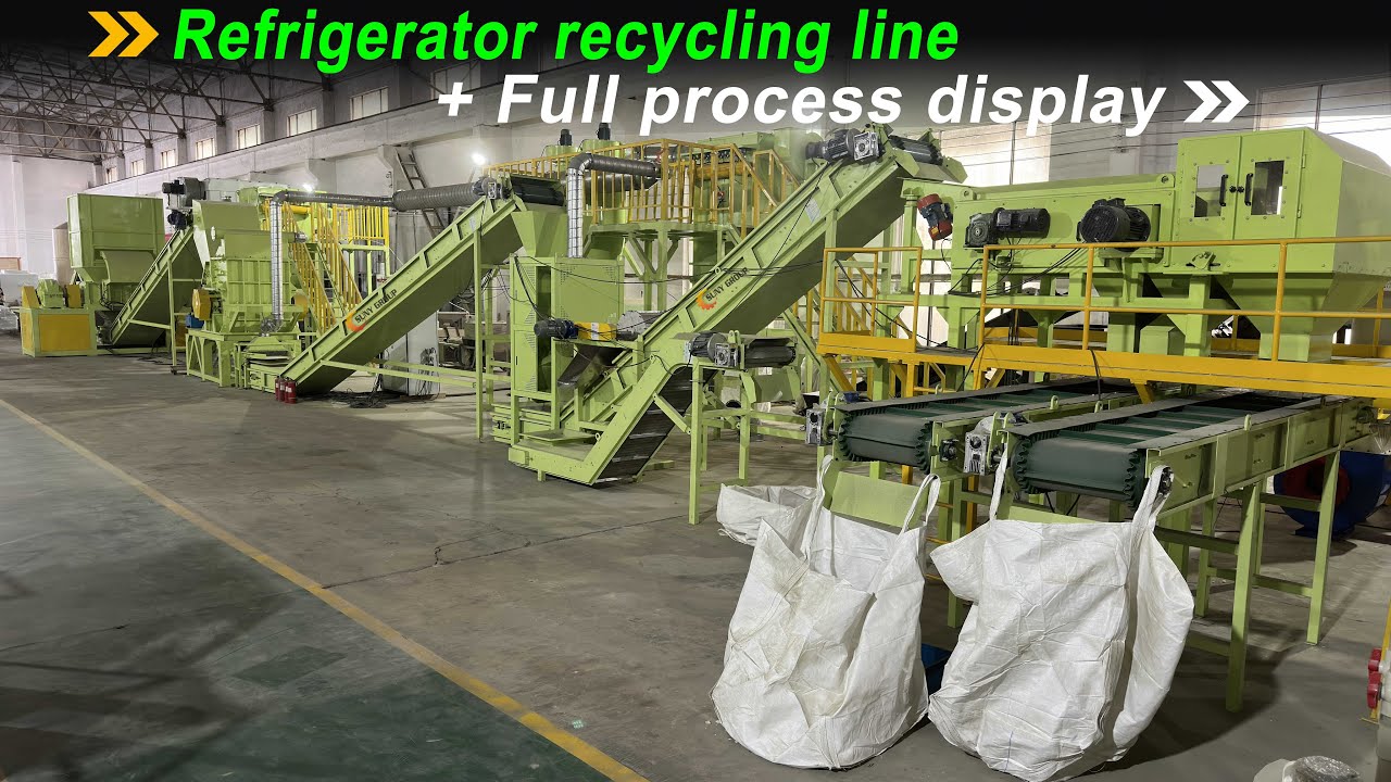 Recycling Refrigerators: Inside Our Advanced Recycling Line - YouTube