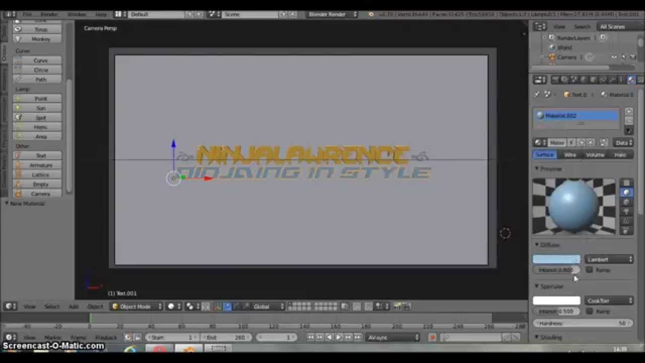 How To Use Blender 2.7 To Make A Youtube Banner - YouTube