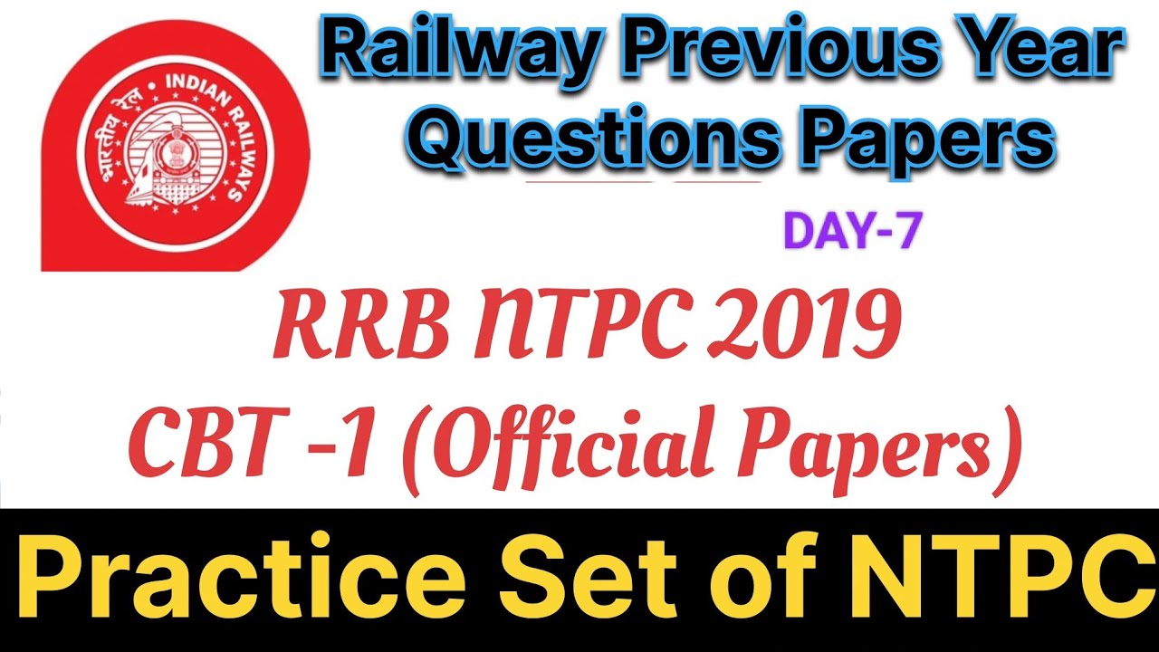 RRB NTPC 2024 | Previous Year Questions Papers | |Class-7, NTPC ...