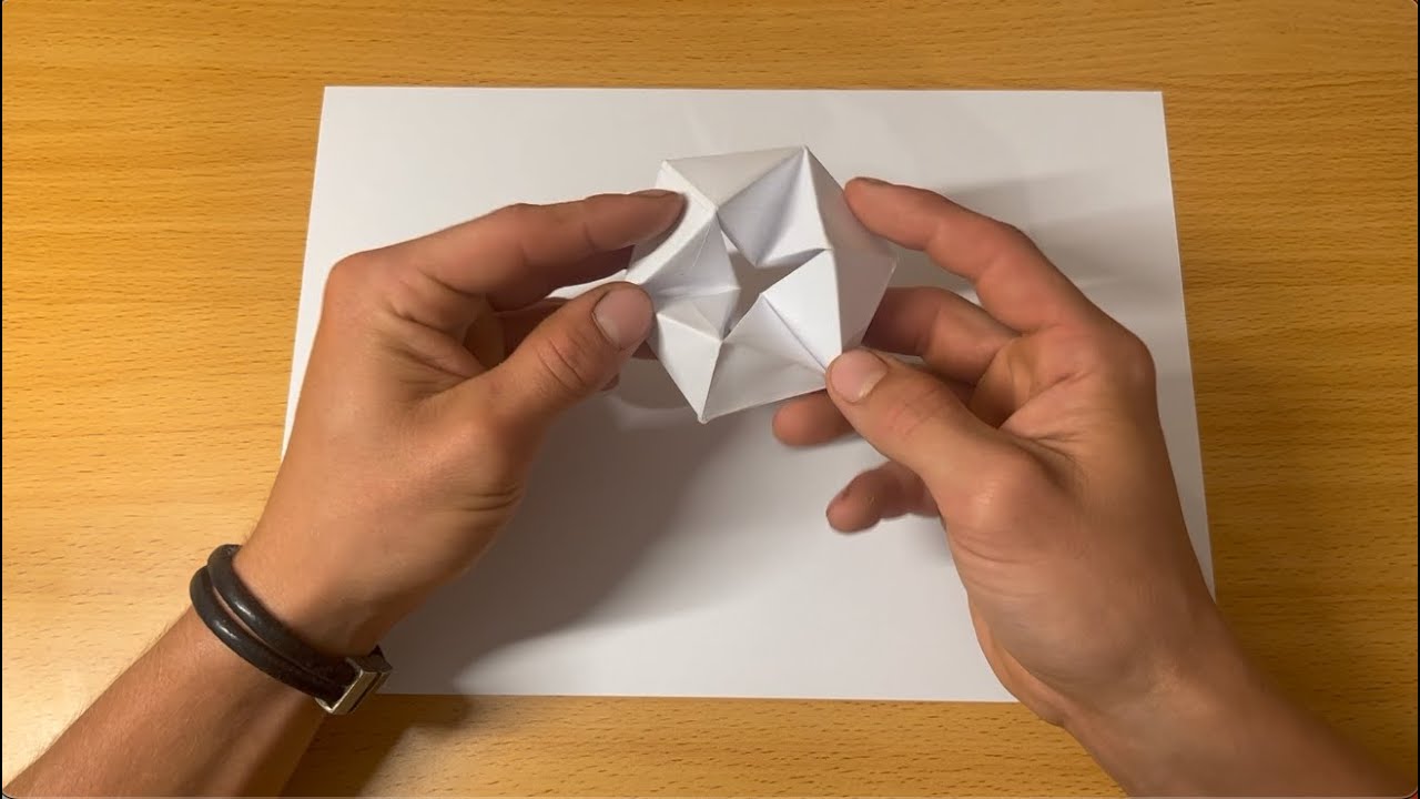 How To Make a Paper Infinite Rotating Flexagon (Fidget Spinner) - YouTube