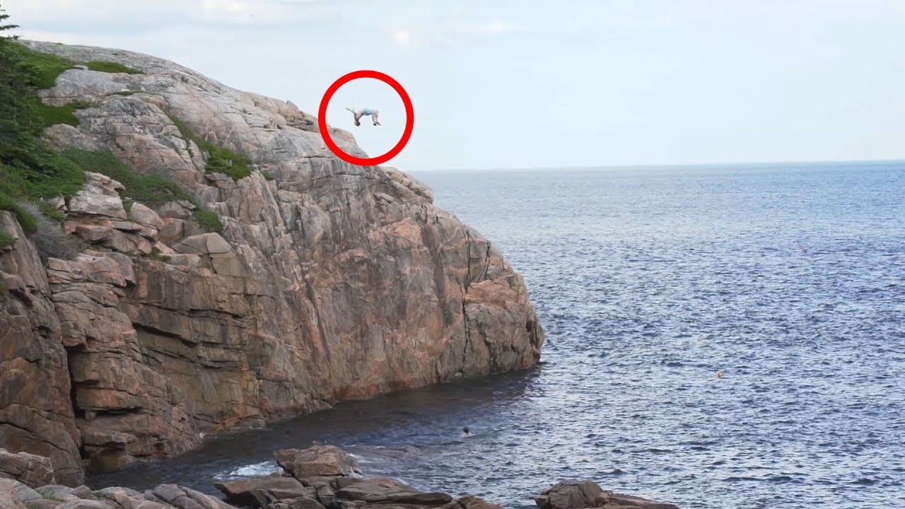 50 Foot Cliff Jumps! | Ingonish, Cape Breton - YouTube