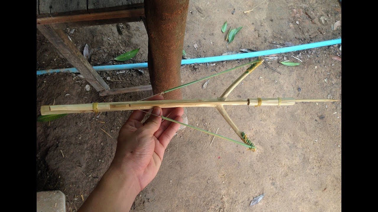 How to Make Crossbow from Branch of Tree With Step by Step - YouTube