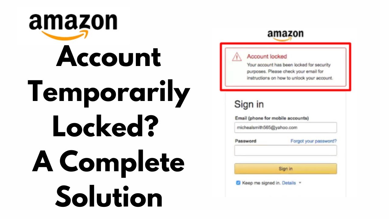 How to Unlock a Temporarily Locked Amazon Account: A Complete Solution ...