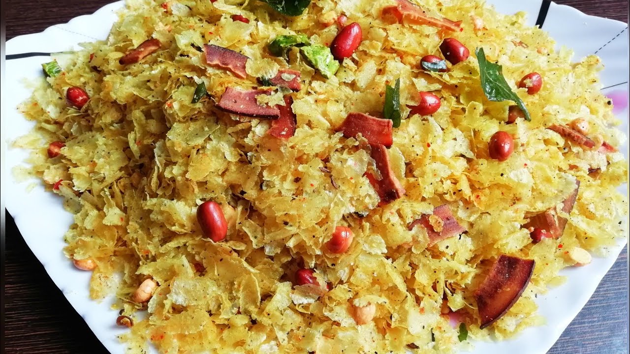 दिवाली में बनाये नागपुर वाला पतला पोहा चिवड़ा/Diwali special chivda ...