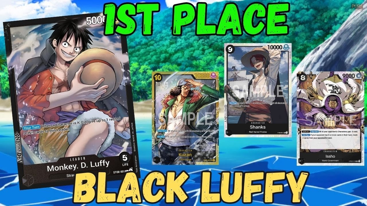 1st PLACE Black Luffy - Deck Profile - YouTube