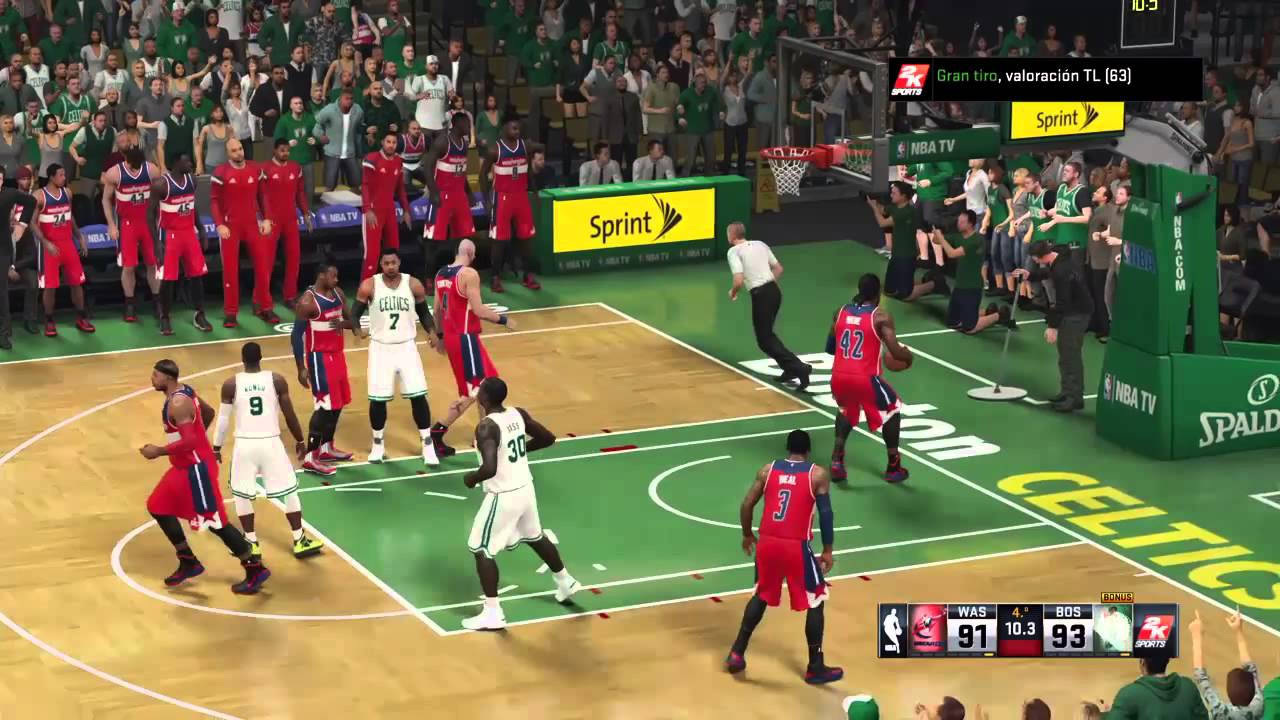 Celtics 2K15 vs Wizards - YouTube