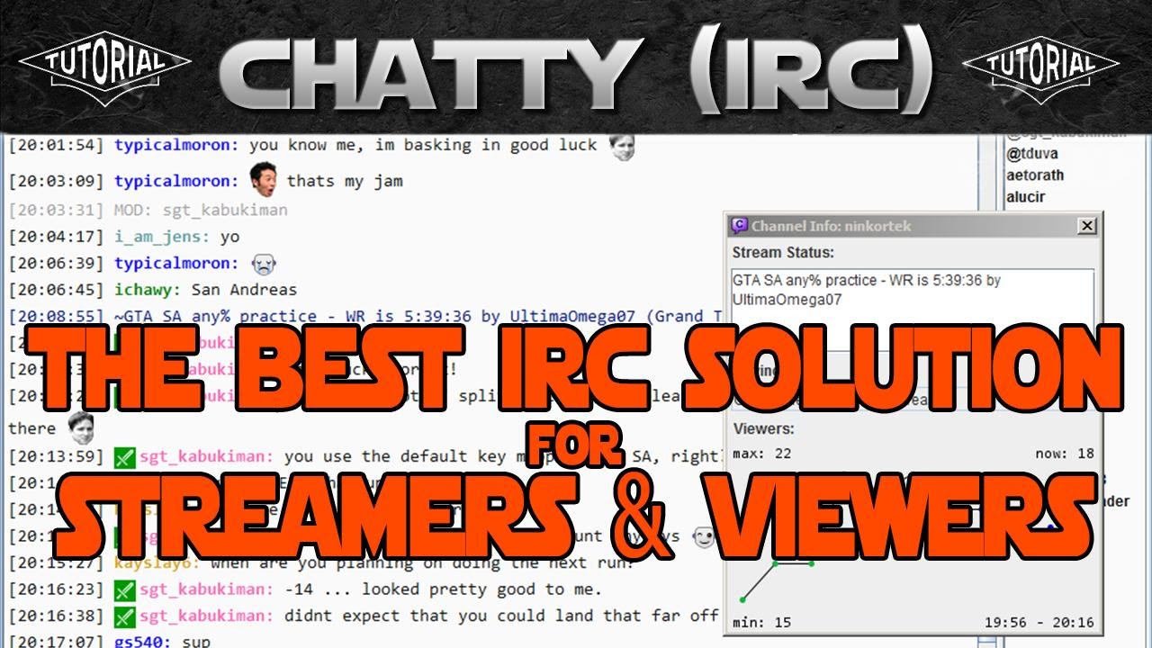 CHATTY - The Perfect IRC Solution for Twitch Streamers and Viewers - YouTube