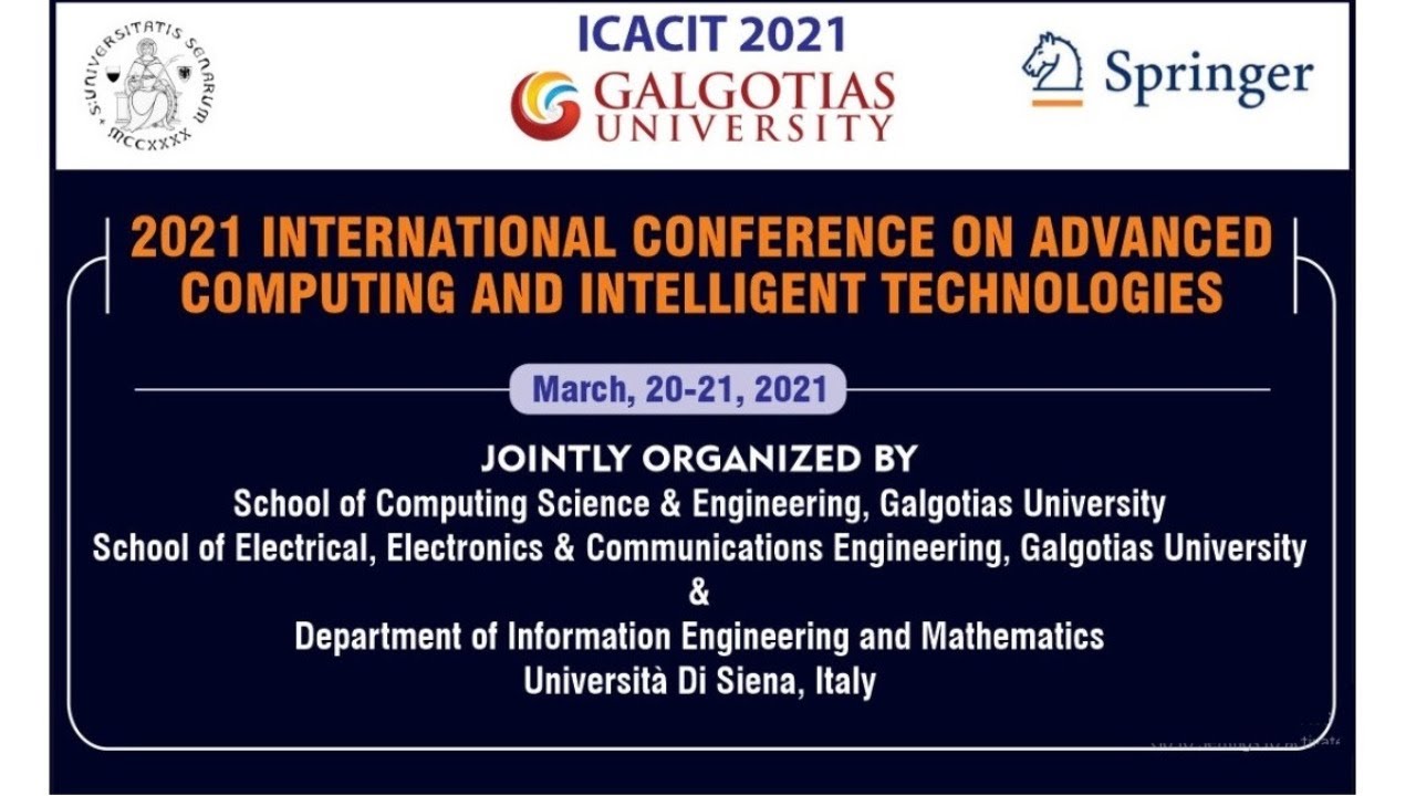 ICACIT 2021 International Conference on Advanced Computing and ...
