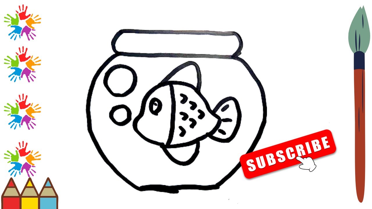 Draw and paint fish | Fish | Fish painting | Fish coloring | Fish ...
